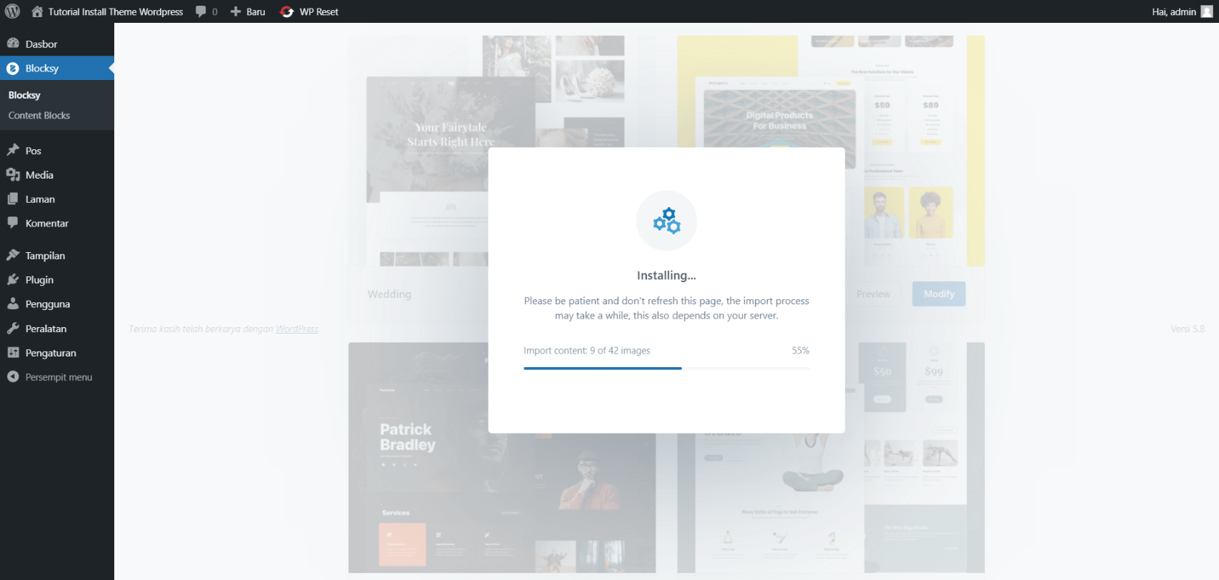 Tutorial install theme Blocksy Pro + setting Pro Extensionsnya (sample ...